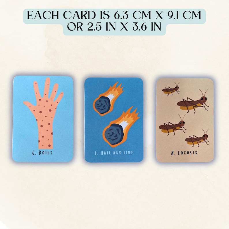 The Ten Plagues Flashcards| the Ten Plagues Activity| Bible Lessons for ...