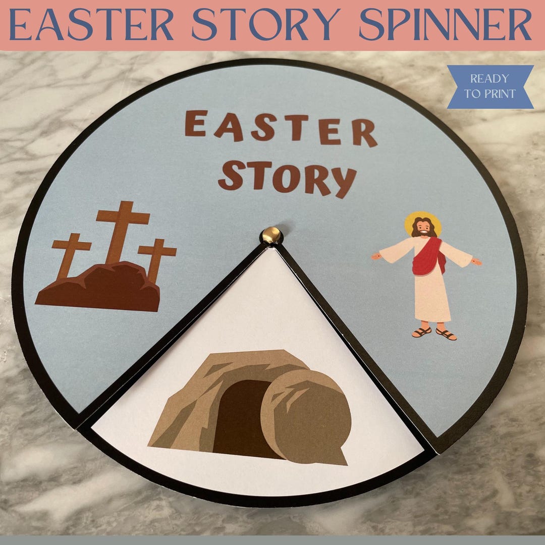 The Easter Story Spinner Wheel| Easter Craft| Sunday School Craft| Kids ...