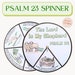 Psalm 23 Coloring Spinner Wheel | Psalm 23 Craft | Sunday School Craft ...