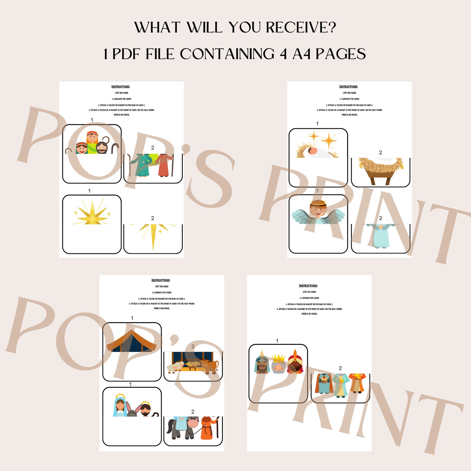 Nativity Puzzle| Nativity Craft| Sunday School Craft| Kids Ministry ...