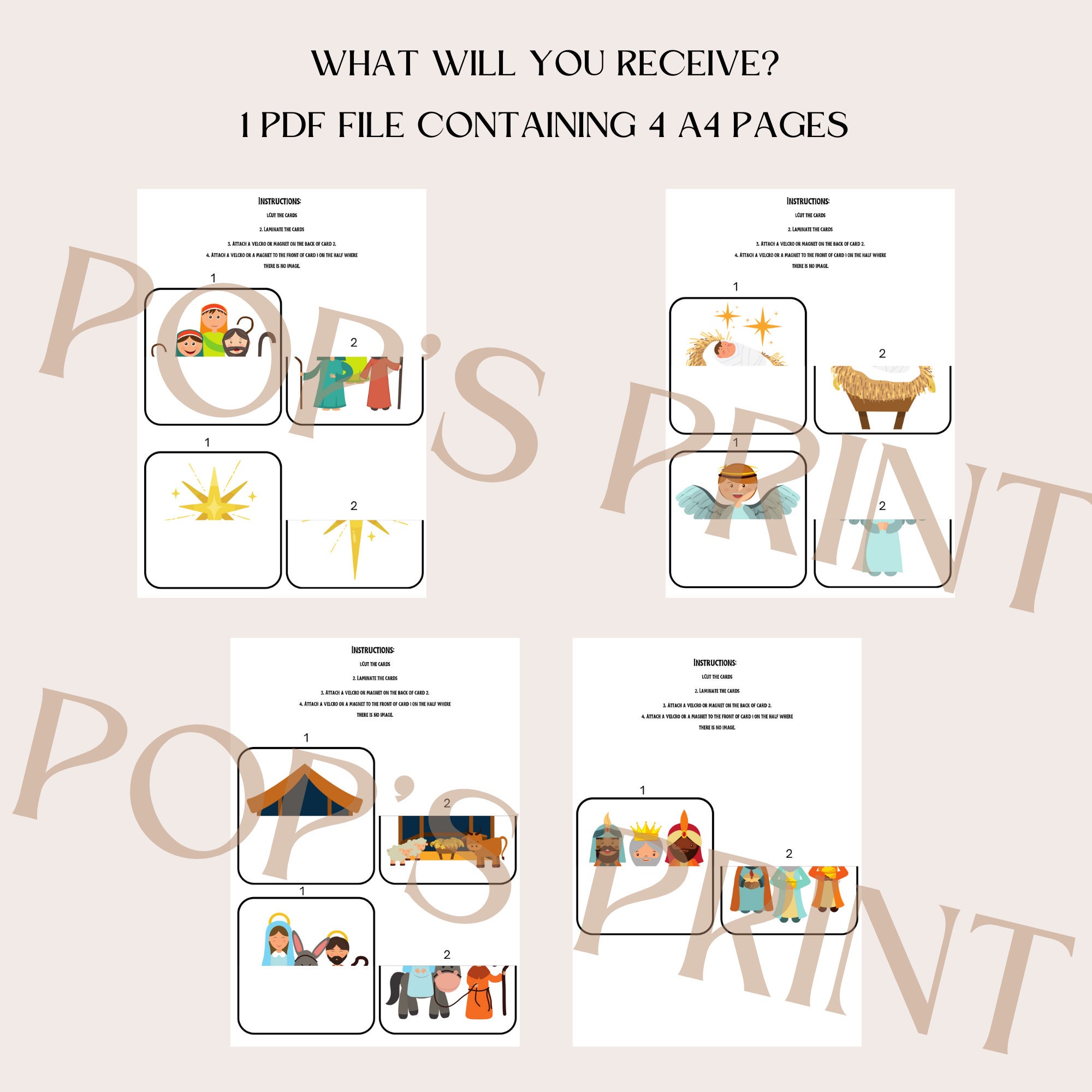 Nativity Puzzle| Nativity Craft| Sunday School Craft| Kids Ministry ...