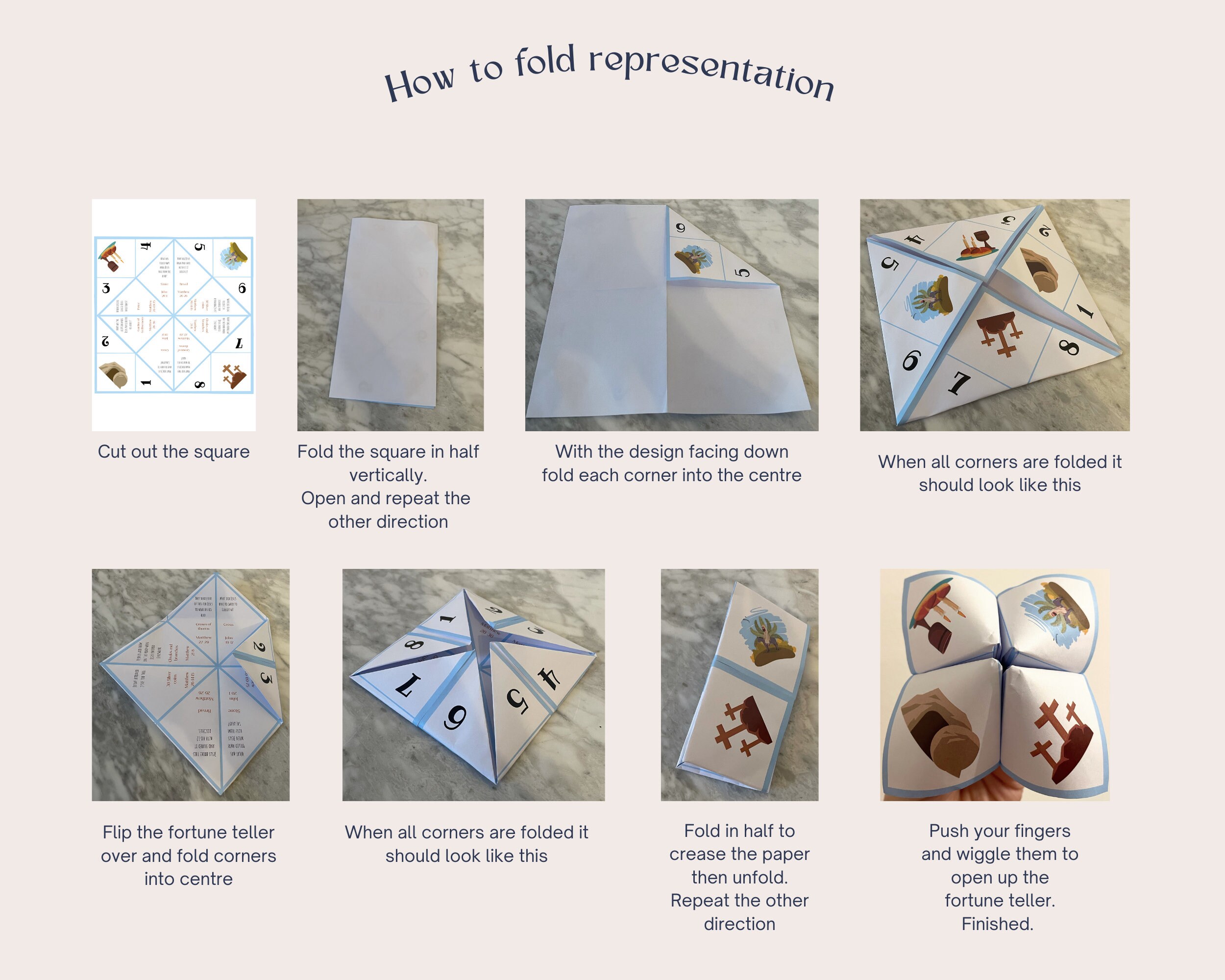 Elijah Cootie Catcher Sunday School Craft Cootie Catcher Printable ...