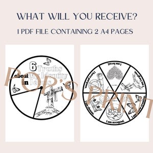 Printable Identity in Christ Coloring Wheel | Printable Bible Kids ...