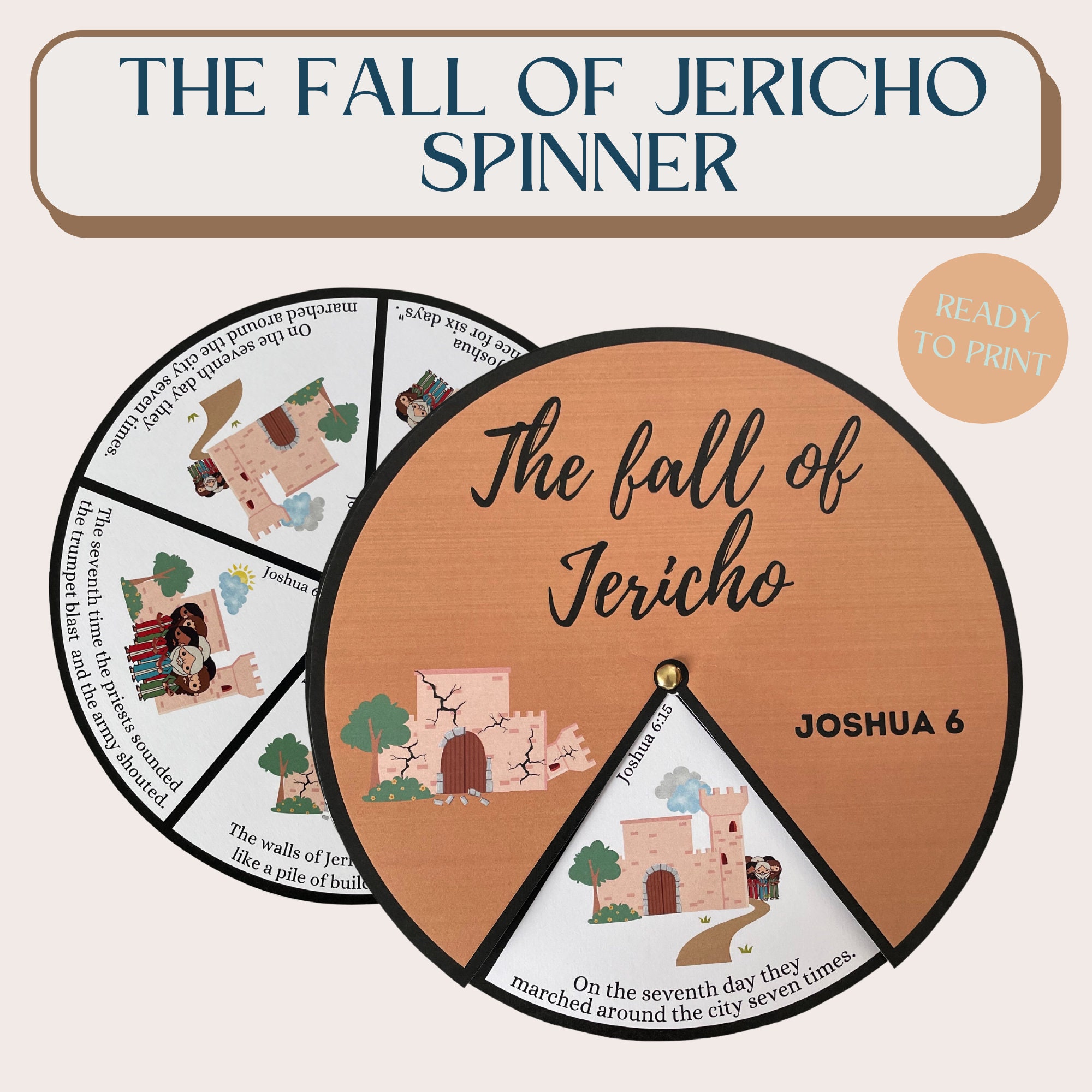 The Fall of Jericho Spinner Wheel | Interactive Jericho Craft | Sunday ...