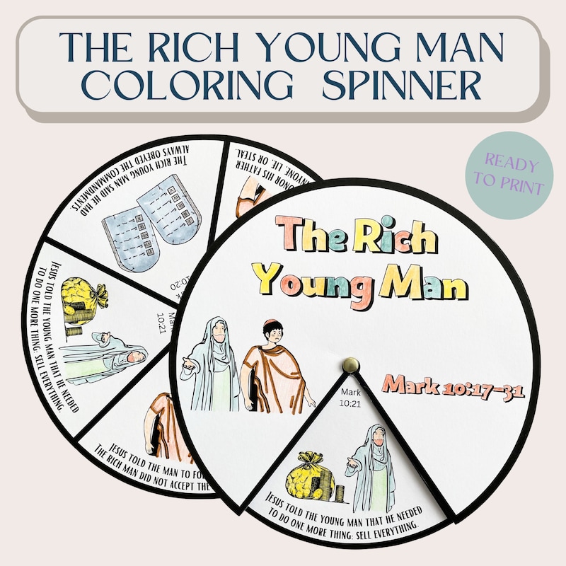 Jesus and the Rich Man - Etsy