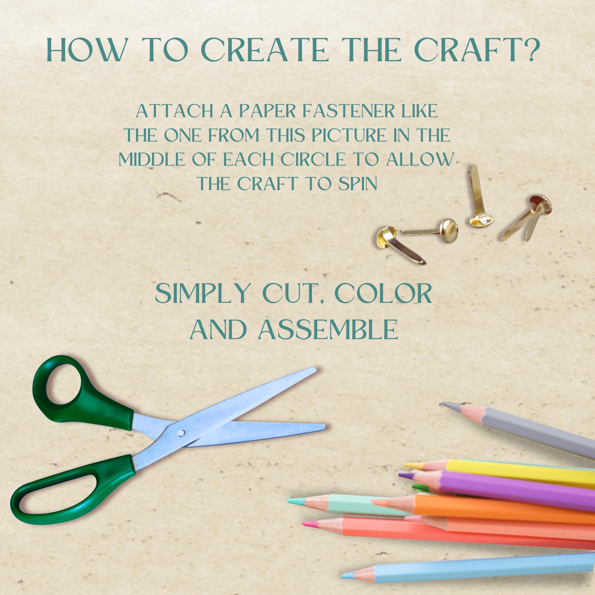 Printable Palm Sunday Craft, Coloring Spinner Wheel the Triumphal Entry ...