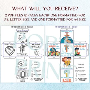 Printable John 3:16 Cube Craft, the Good News Bible Verse Memory Game ...