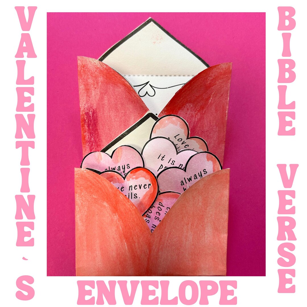 Valentine's Day Bible Verse Envelope Printable Craft Sunday School ...