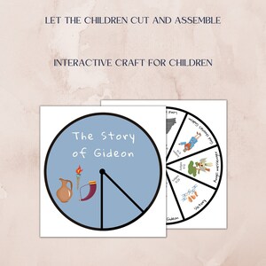 The Story of Gideon Spinner Wheel Gideon Craft Sunday School - Etsy