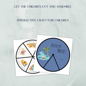 Birth of Moses Spinner Wheel| Sunday School Craft| Kids Ministry Craftl ...