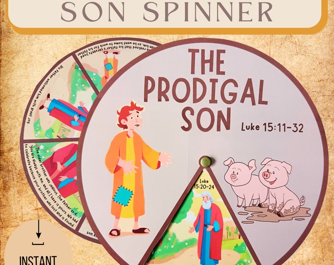 Printable the Prodigal Son Spinner Wheel | the Prodigal Son Craft ...