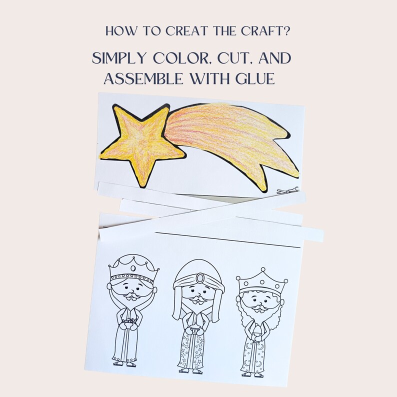 Magi and the Star of Bethlehem Craft - Printable Wise Men Sunday School ...