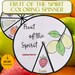 Printable Fruit of the Spirit Spinner Wheel | Sunday School Coloring ...