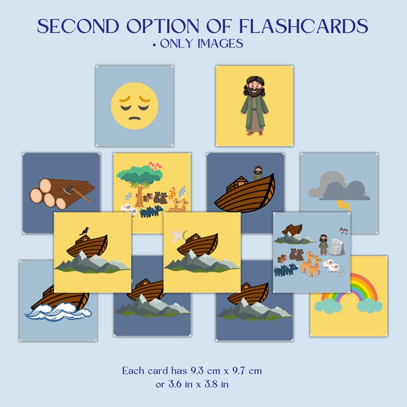 Noah's Ark Flashcards and Activity| Noah's Ark Printable| Noah's Ark ...