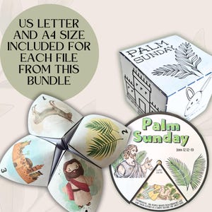 Palm Sunday Craft Bundle| Printable Sunday School Bible Activity| Game ...