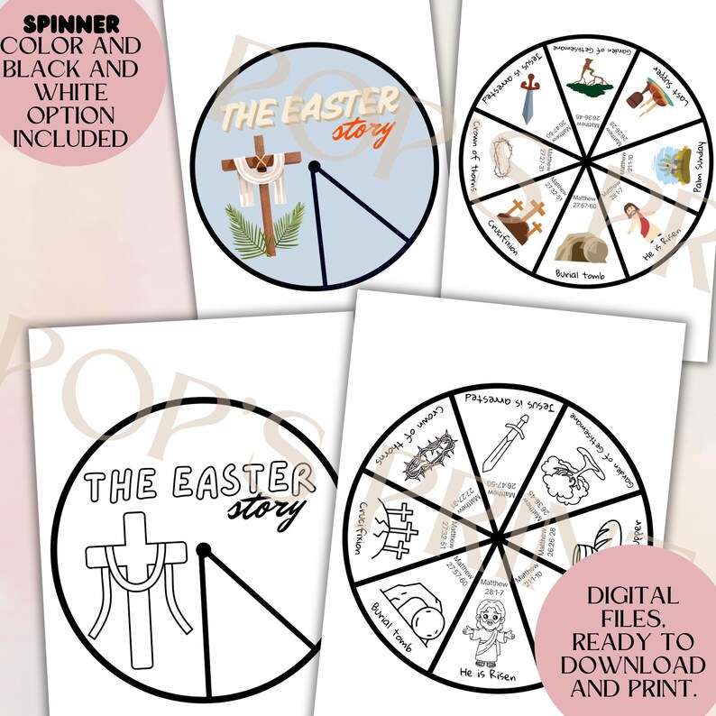 Easter Crafts MEGA Bundle| Easter Story| Printable Sunday School Bible ...