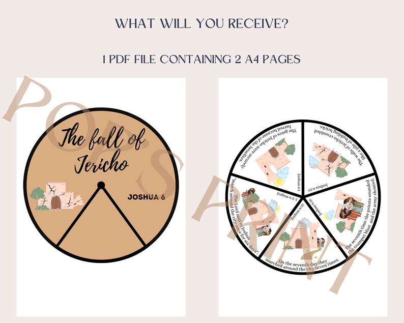The Fall of Jericho Spinner Wheel | Interactive Jericho Craft | Sunday ...