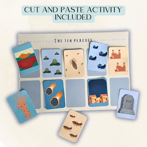 The Ten Plagues Flashcards| the Ten Plagues Activity| Bible Lessons for ...