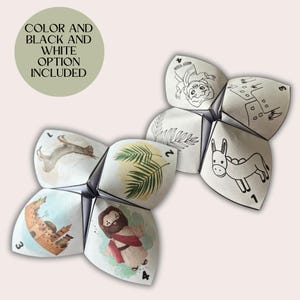 Palm Sunday Story for Kids| Cootie Catcher| Printable Sunday School ...