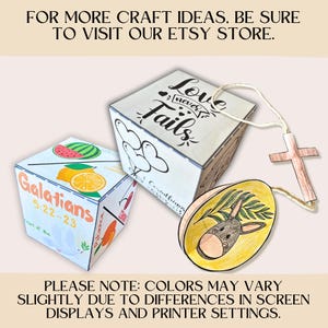 Printable Jacob and Esau Cube Sunday School Craft | Kids' Ministry ...