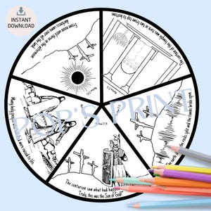 Printable Good Friday Sunday School Craft Holy Week Kids Activity ...