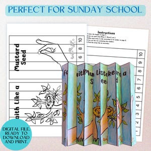 Printable Faith Like a Mustard Seed Agamograph – Sunday School Craft ...