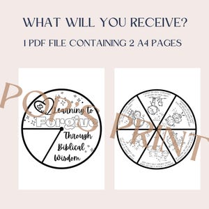 Printable Forgiveness Coloring Wheel, Sunday School Craft, Forgiveness ...
