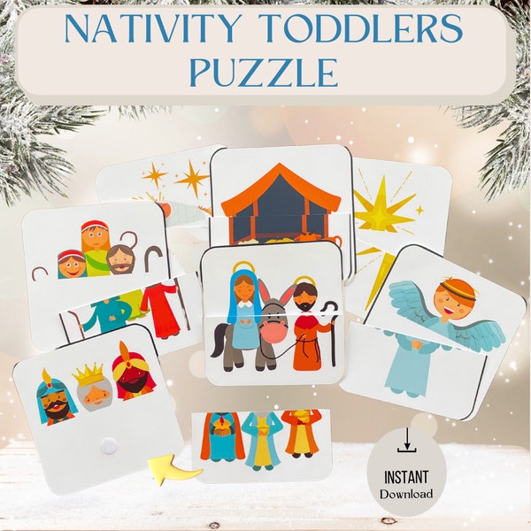 Nativity Puzzle - Etsy