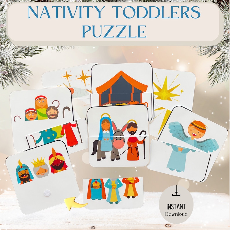 Nativity Puzzle| Nativity Craft| Sunday School Craft| Kids Ministry ...