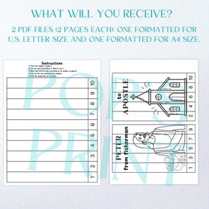 Printable Peter From Fisherman to Apostle Agamograph, Sunday School ...