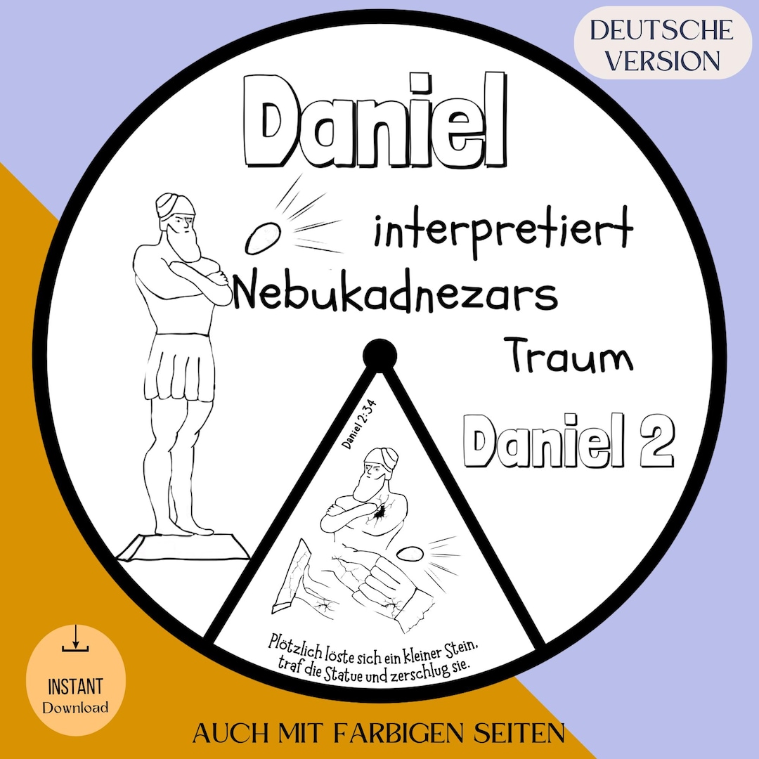 Daniel Deutet Nebukadnezars Traum - Ausmal-dreh-rad | Daniel Deutet ...