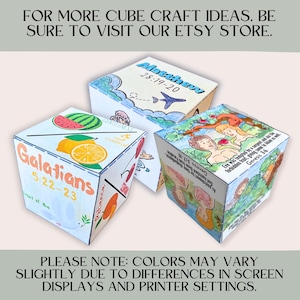 Palm Sunday Cube Craft| Printable Sunday School Bible Activity| Game ...