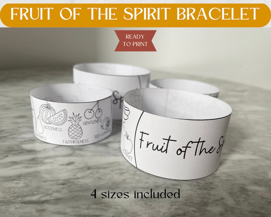 Fruit of the Spirit Bracelet Craft Fruit of the Spirit - Etsy