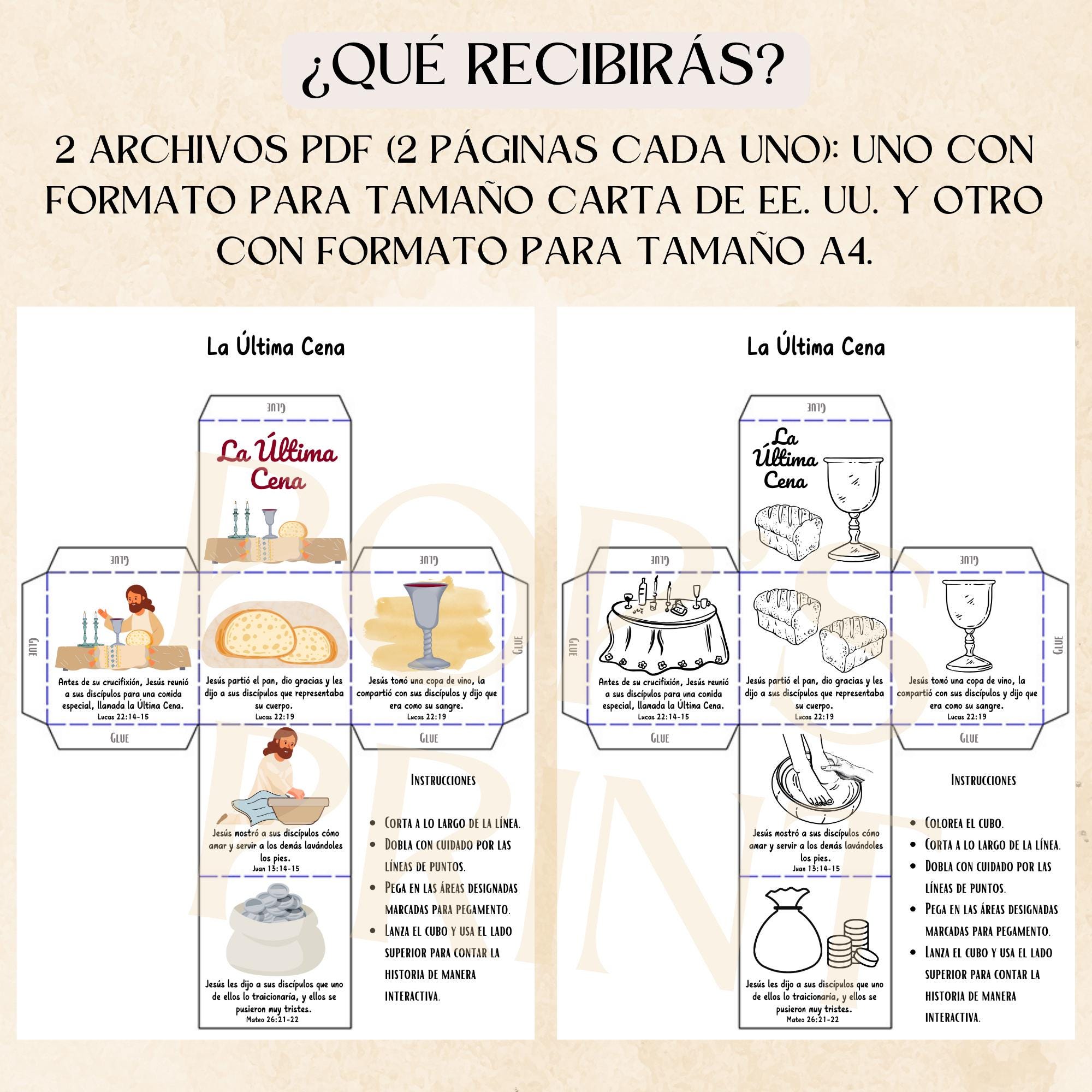 El Cubo De La Última Cena Para Niños| Historia Para La Escuela ...