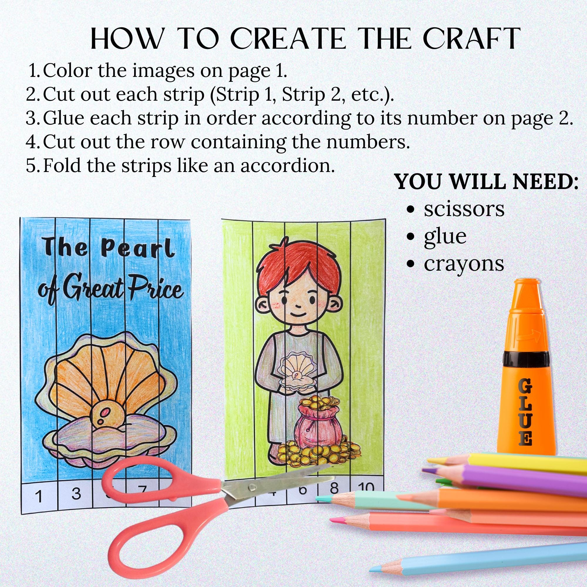 Parable of the Pearl Agamograph – Sunday School Bible Craft (digital ...