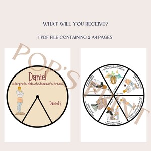 Daniel Interprets Nebuchadnezzar's Dream Spinner Wheel, Bible Craft for ...
