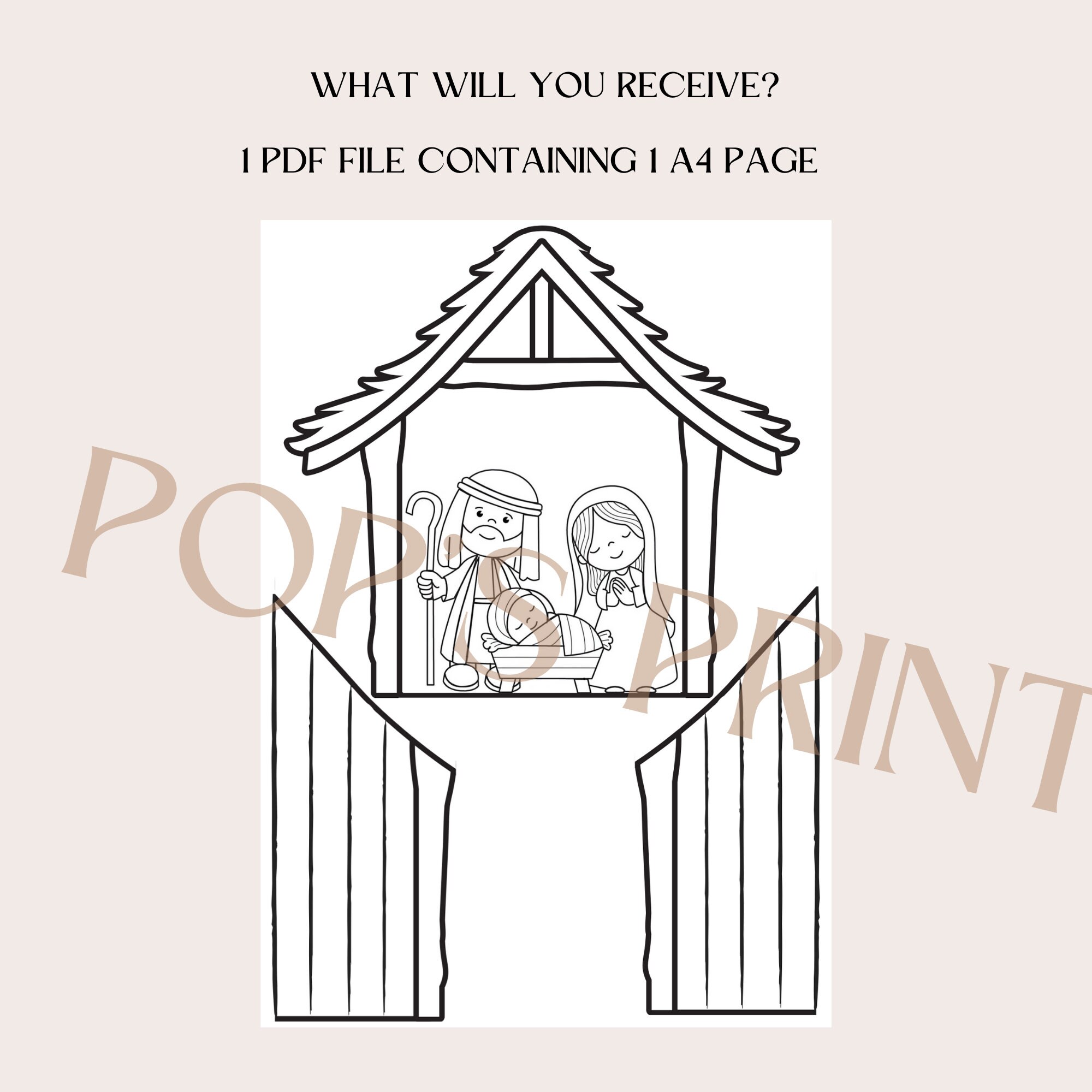 Nativity Stable Craft, Christmas Sunday School & Kids Ministry Activity ...