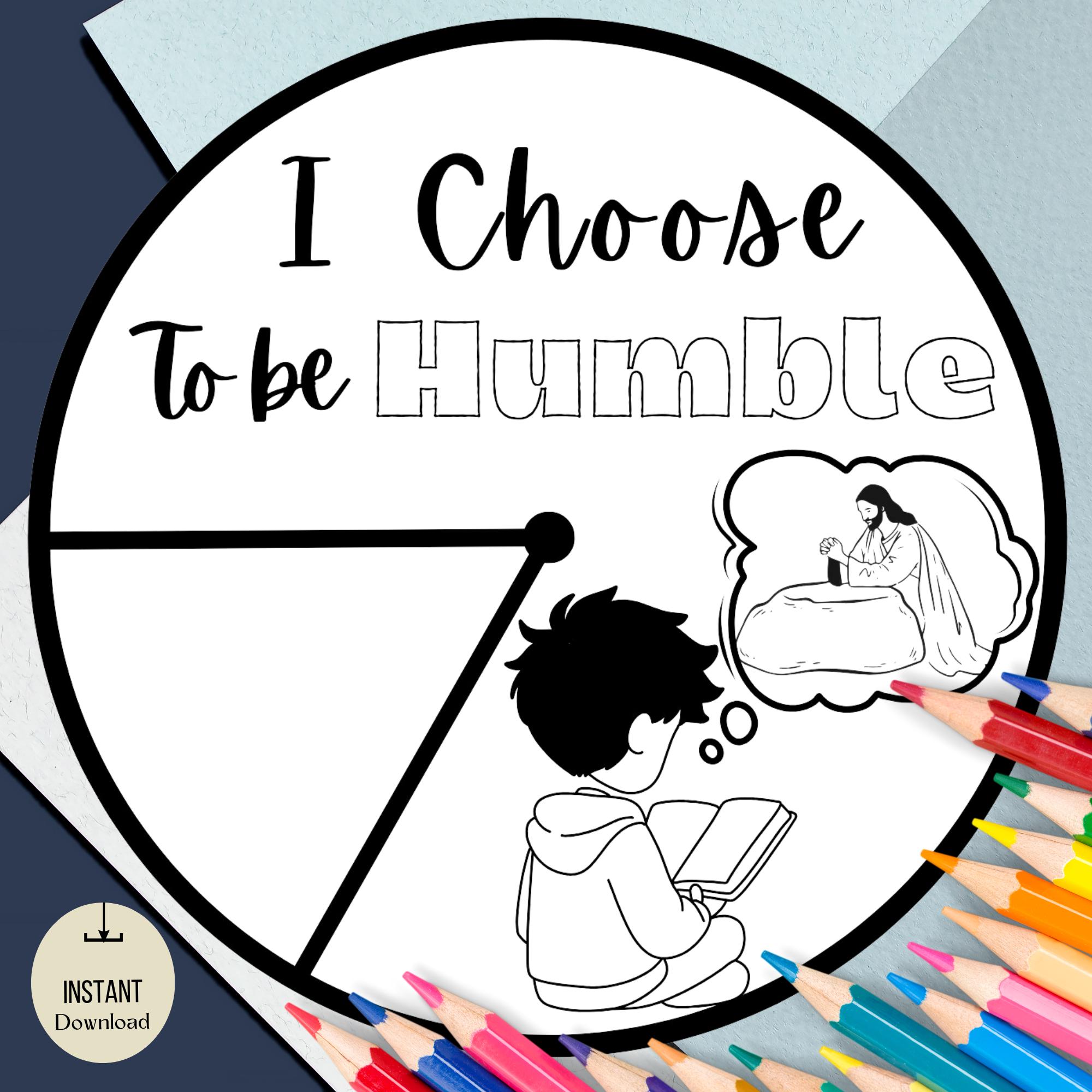 Christian Character Spinner Wheel| Teaching Humbleness | Bible-based ...