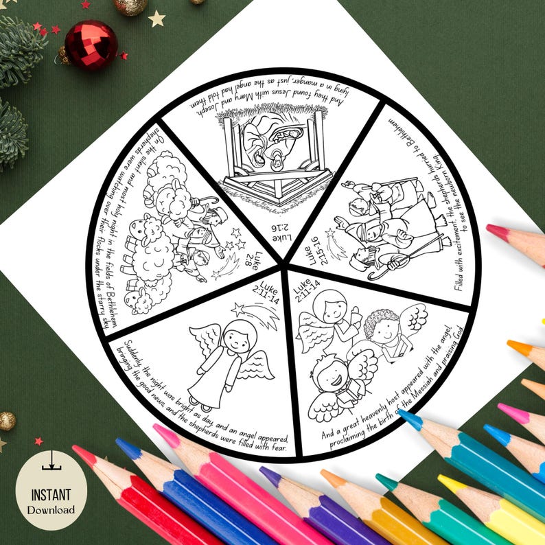 Printable Sunday School Craft: the Shepherd's Joy Spinner Wheel ...