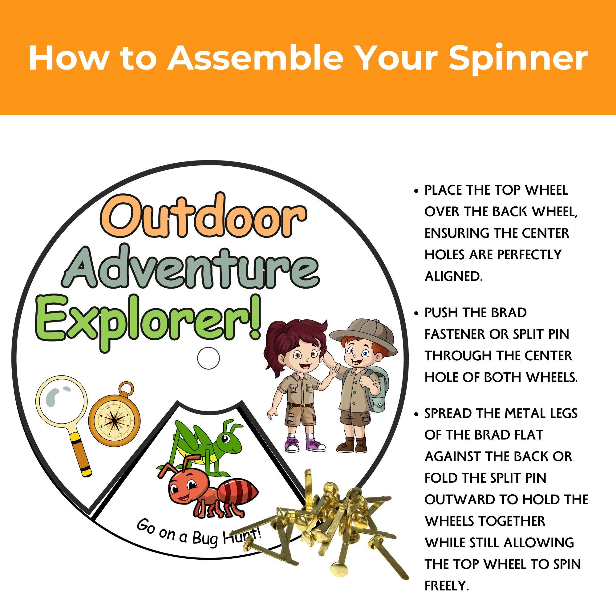 Outdoor Explorer Spinner | Nature Scavenger Hunt Game | Printable ...