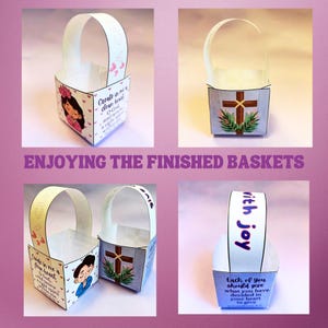 Lent Bible Verse Basket Printable Sunday School Easter Craft, Kids ...