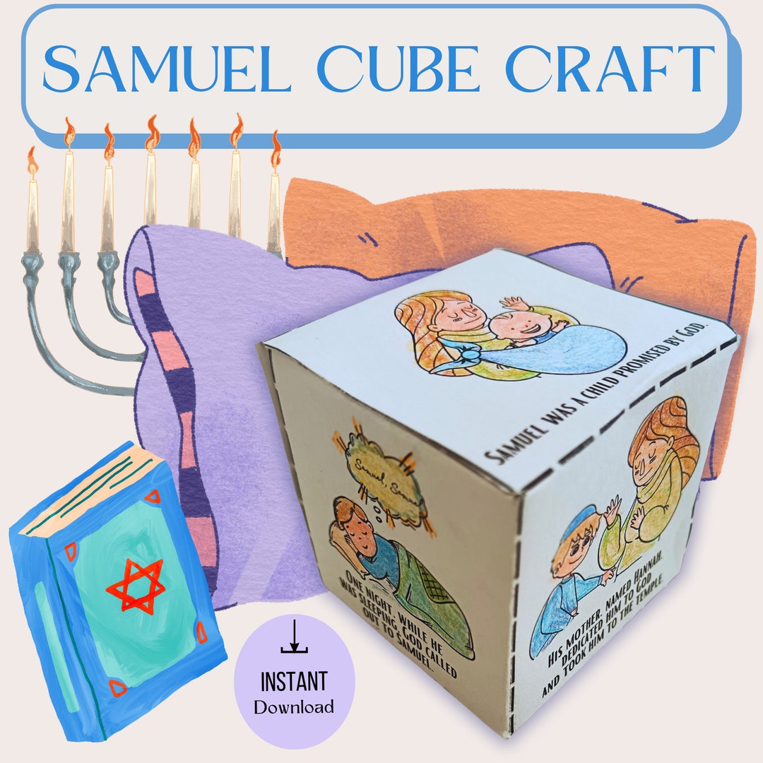 Samuel Cube Craft Samuel Printable Bible Activity Samuel Memory Game ...