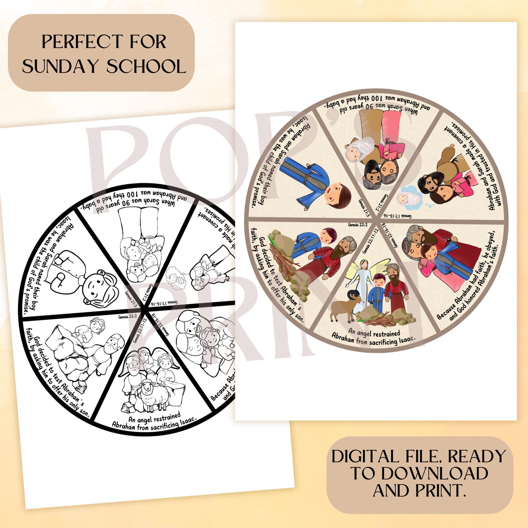 Isaac, the Promised Son Sunday School Craft, Abraham Sarah Bible Story ...