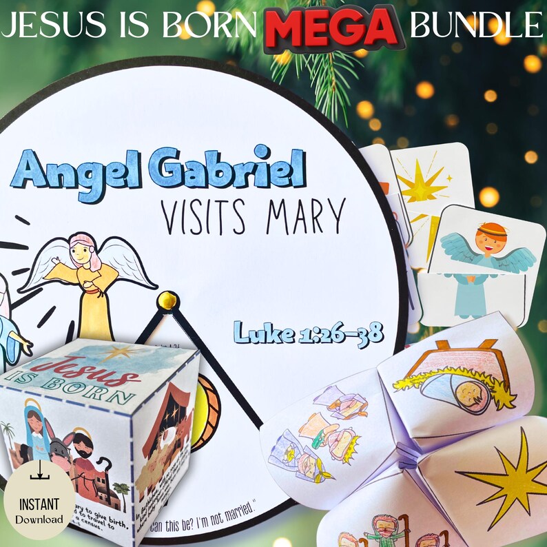 Nativity Set – Jesus is Born Activity Bundle, Christmas & Advent Crafts ...