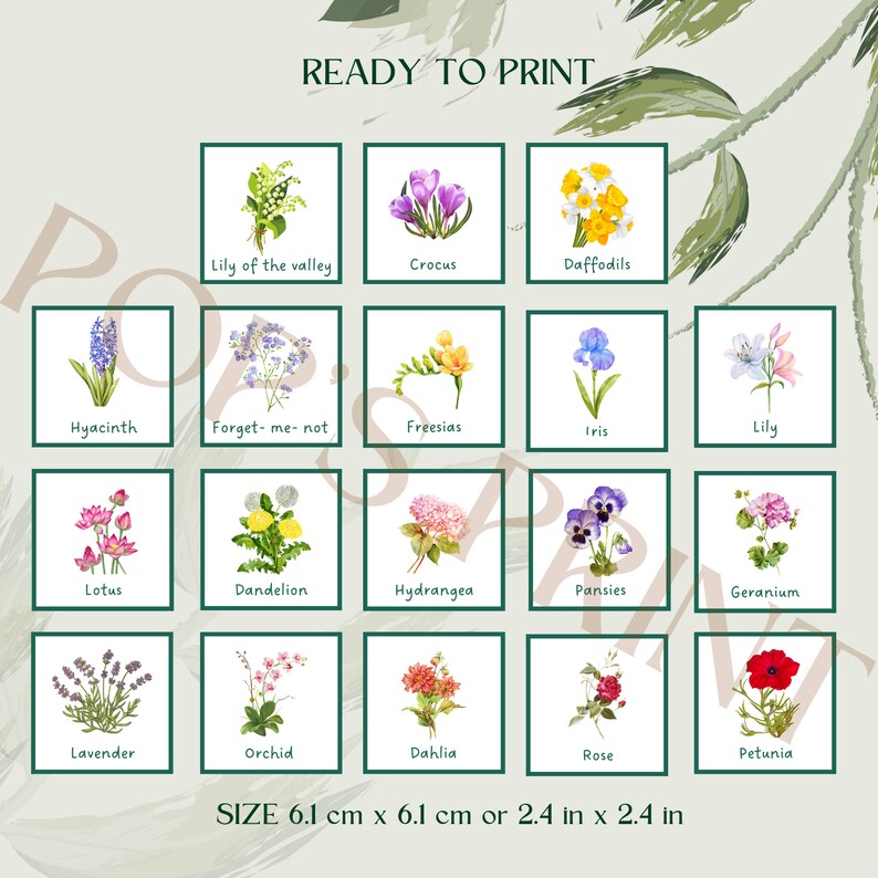 Flowers Memory Game Flashcardshomeschool Memory Gamekindergarten Memory ...