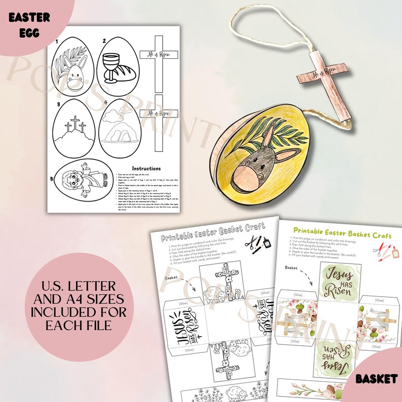 Easter Crafts MEGA Bundle| Easter Story| Printable Sunday School Bible ...
