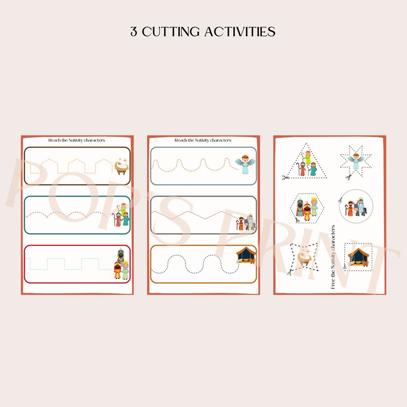 Nativity Worksheets | Jesus is Born Activity, Sunday School (digital ...