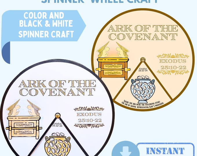Ark of the Covenant Craft for Kids, DIY Interactive Bible Craft Inside ...