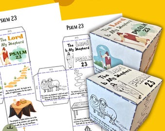 Psalm 23 Worksheet | Homeschool | Bible Lesson | Sunday School | I AM ...