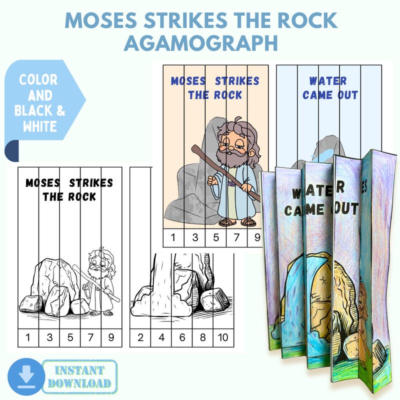 Moses Strikes Rock Crafts - Etsy
